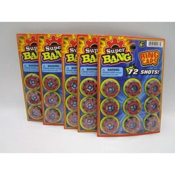 JA-RU | Toys | Super Bang Rings Caps 72 Shots Per Pack Lot Of 5 Packs ...